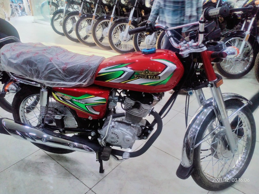 Super Star Ss 125 2022 Model Red Colour - Bikes - GilgitApp